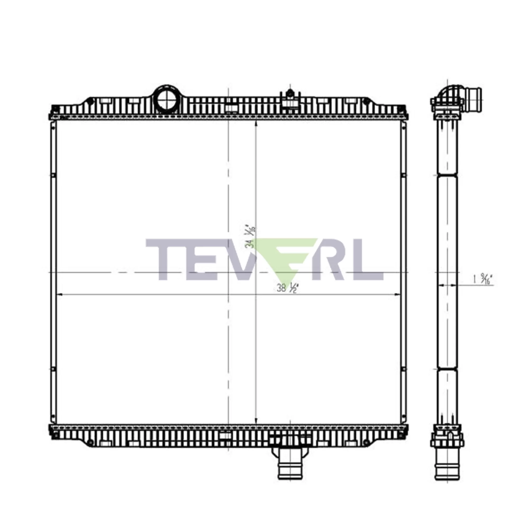 10201012 Kenworth Peterbilt Radiator